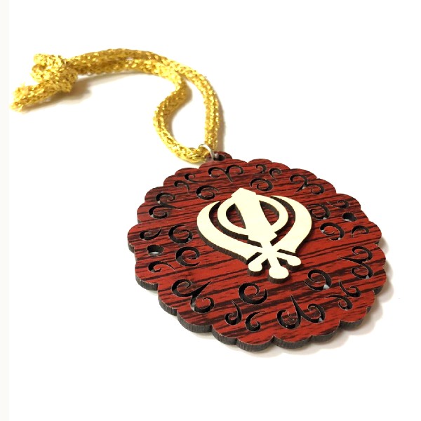 3d Khanda With Lion